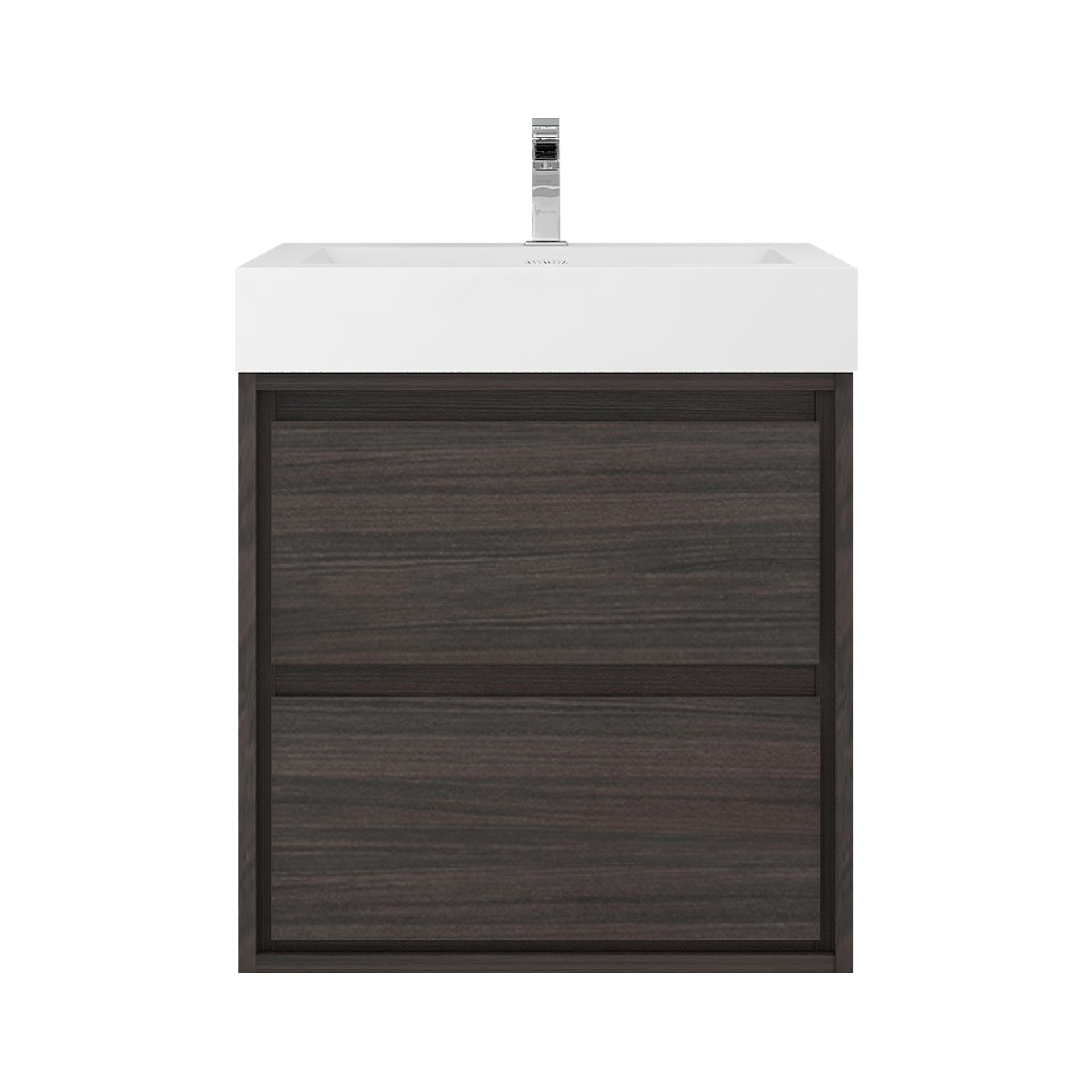 Loon Peak Moreno 24 Inches Sage Wall Mounted Vanity Base With Noble ...