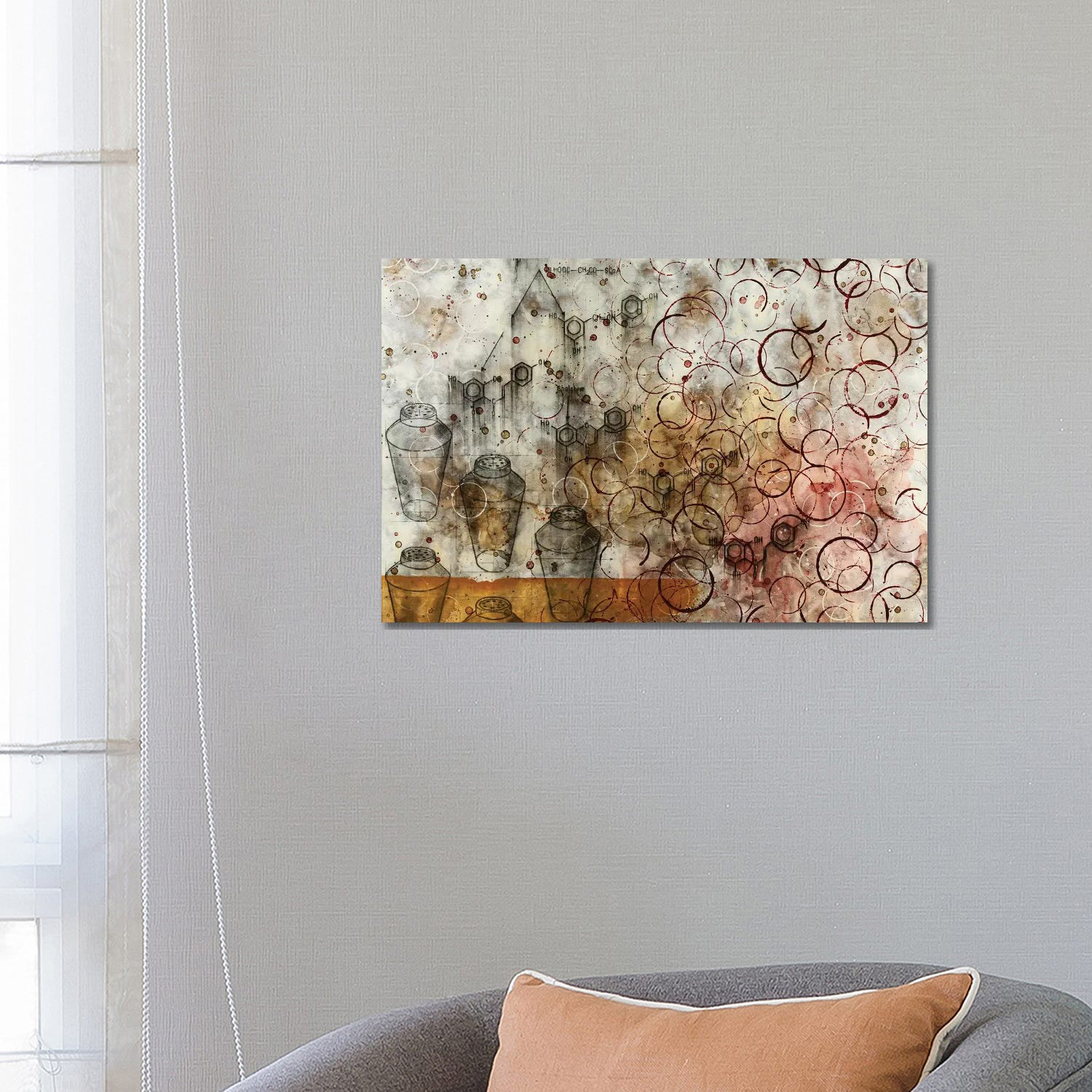 East Urban Home Chemical Abstract Miracle VII by Taylor Smith - Wrapped ...
