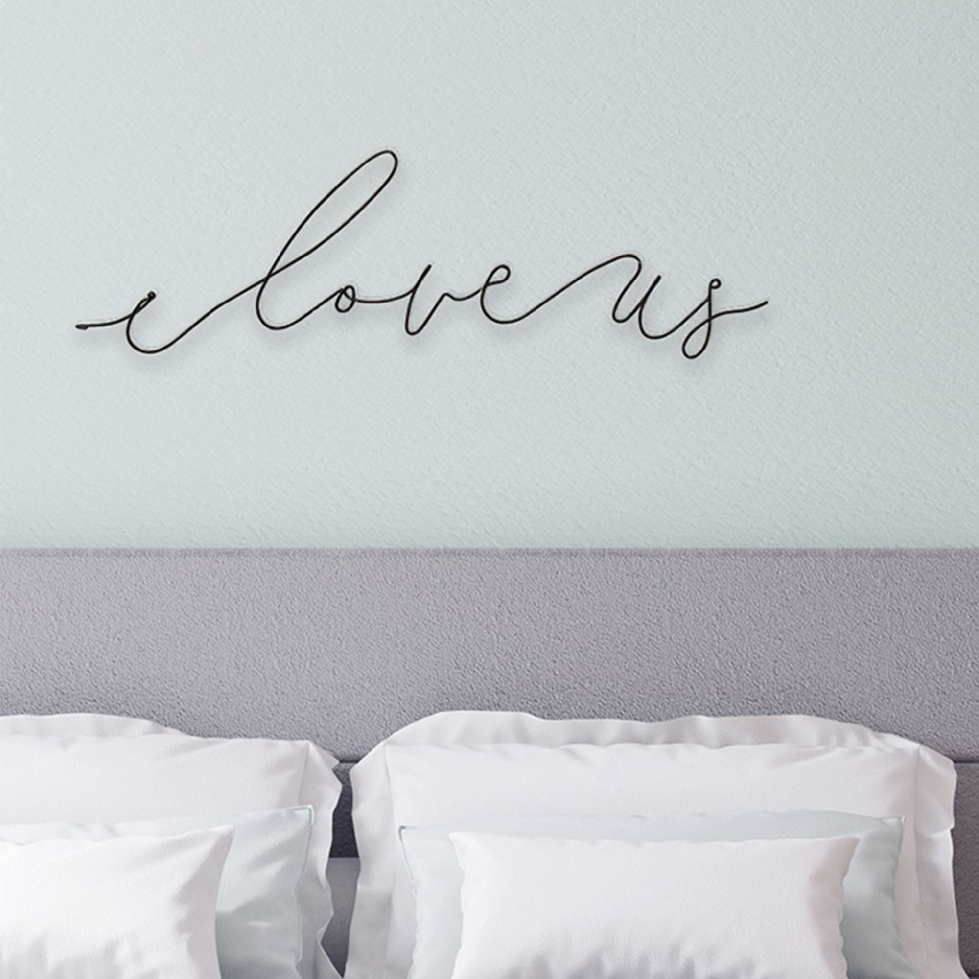 Trinx I Love Us Wire Script Wall Words - Wayfair Canada