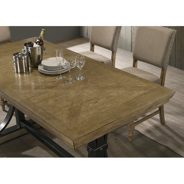 One Allium Way® Dasher Counter Height Trestle Dining Table & Reviews ...