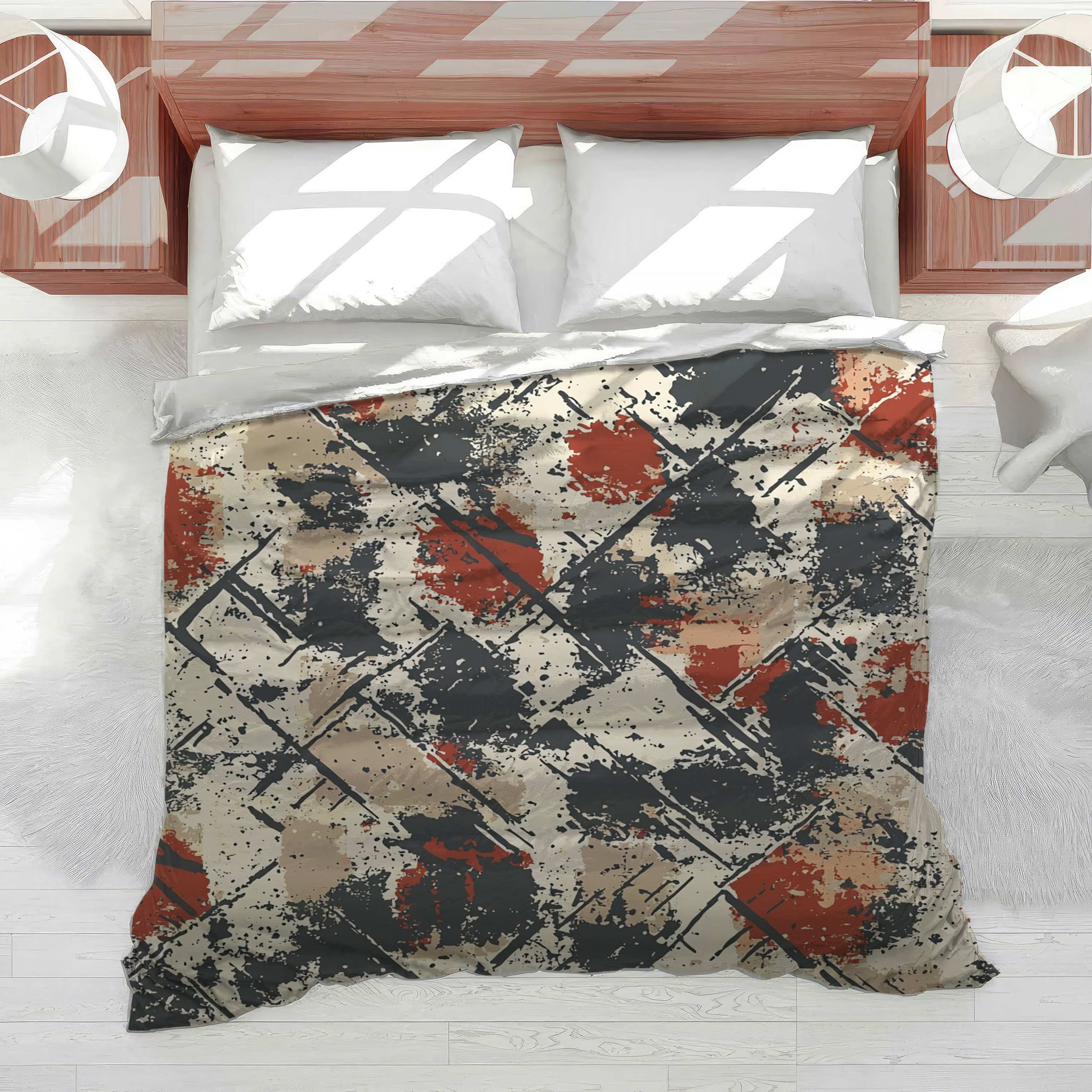 VisionDecor Rustic Pattern Bedding Abstract Comforter Rustic | Wayfair