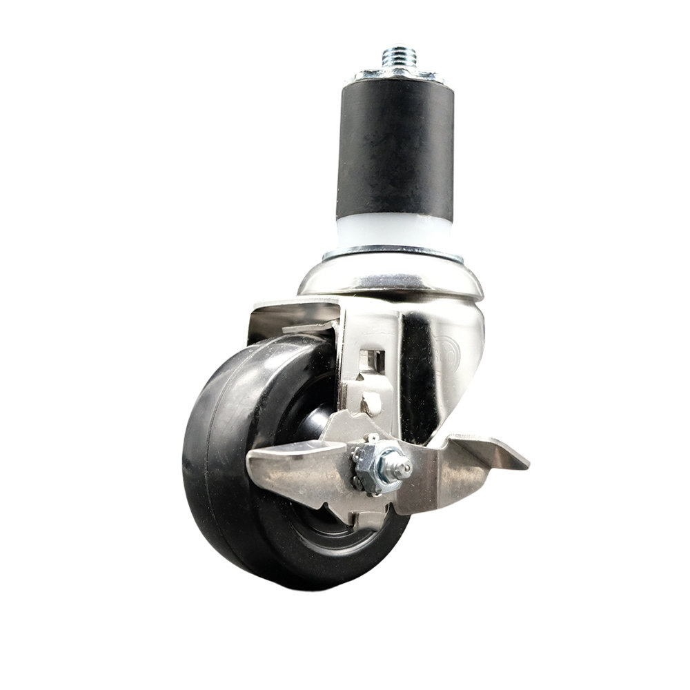 Service Caster Soft Rubber Swivel Expanding Stem Caster Brake | Wayfair