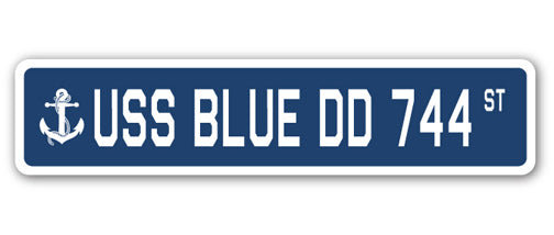SignMission Blue Dd 744 Street Sign Heavy Duty Plastic 4" X 18" | Wayfair