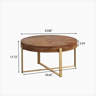 Ivy Bronx Round Coffee Table with Manufactured Wood Table Top | Wayfair