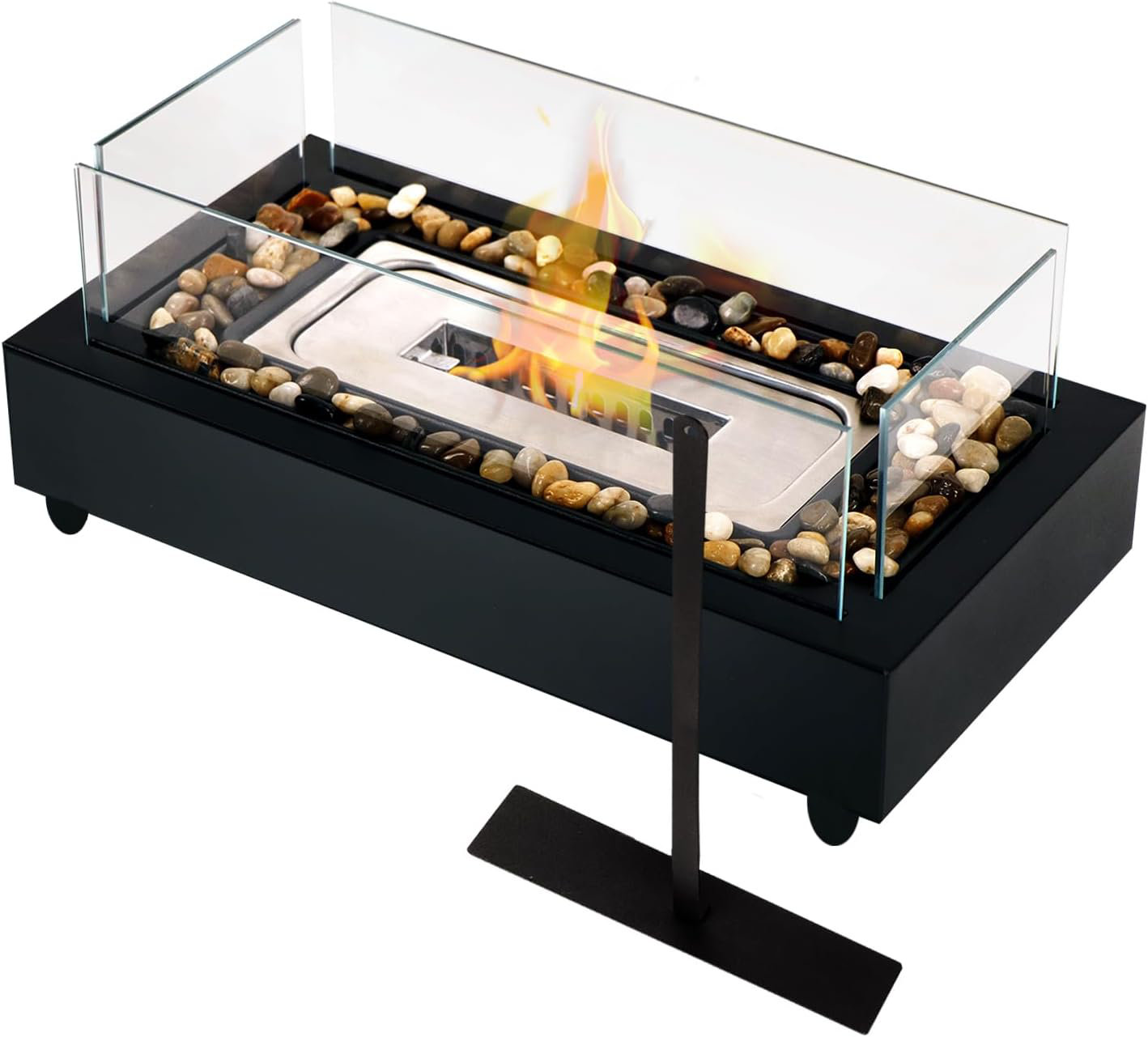 Ebern Designs New Table Top Firepit with Foot Pad,Indoor Table top Fire ...