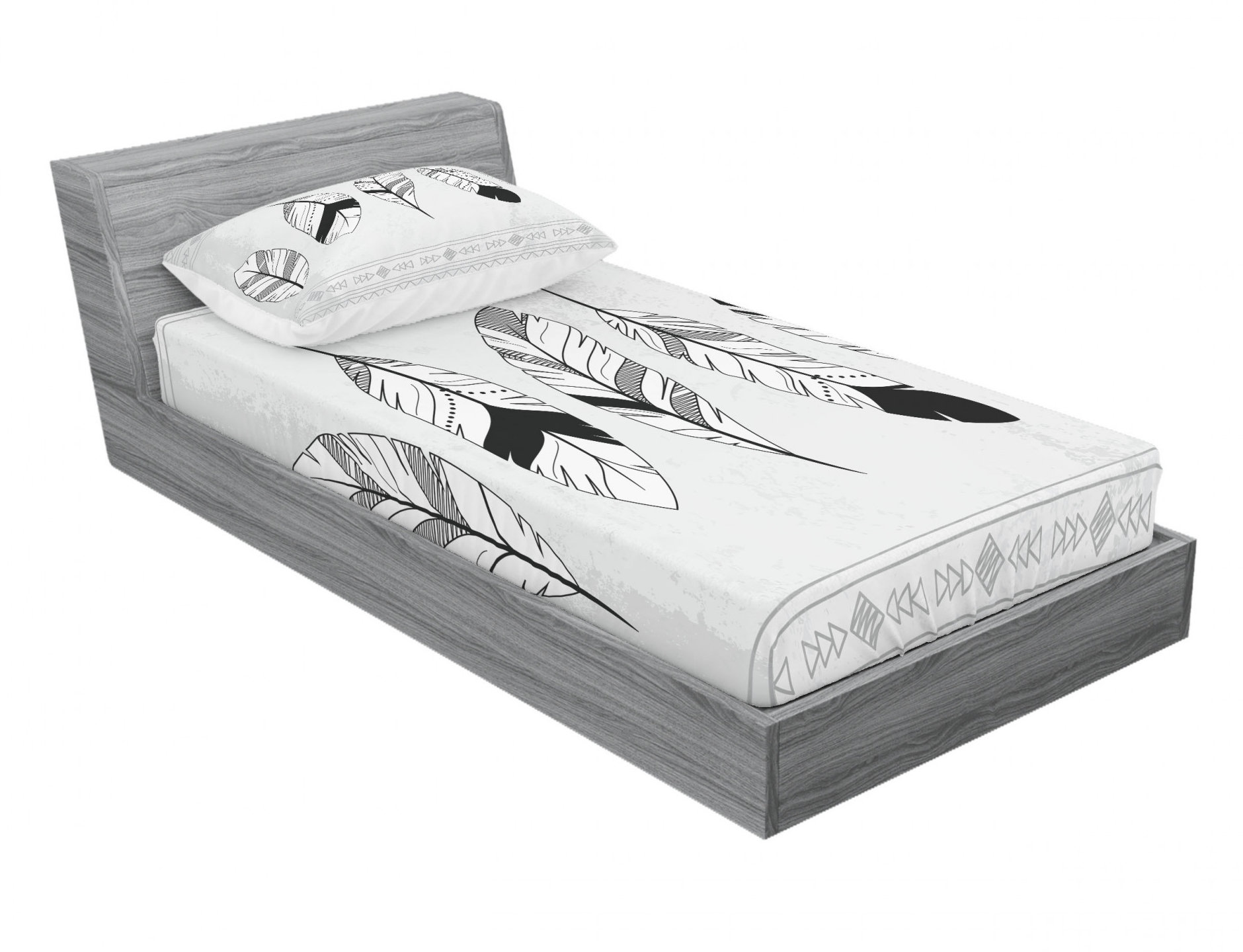 Ambesonne Feather Sheet Set | Wayfair