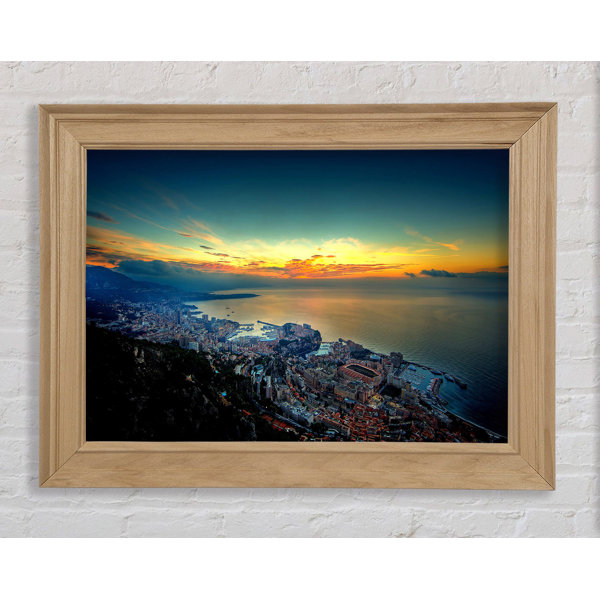 Bright Star Monaco Aerial View - Single Picture Frame Print | Wayfair.co.uk