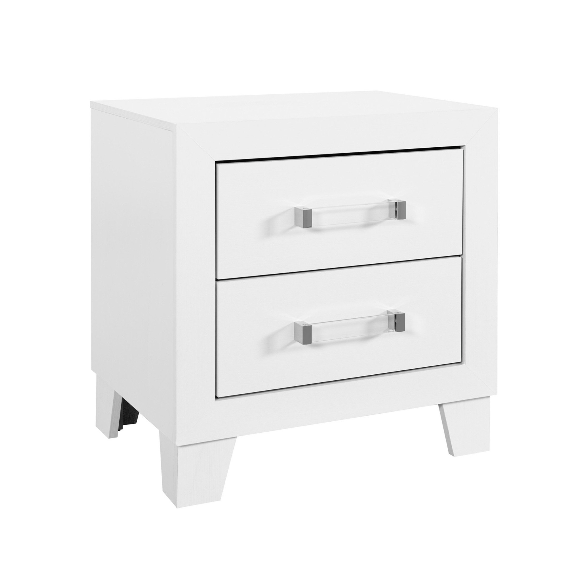 Hokku Designs OMODA WHITE NIGHTSTAND | Wayfair