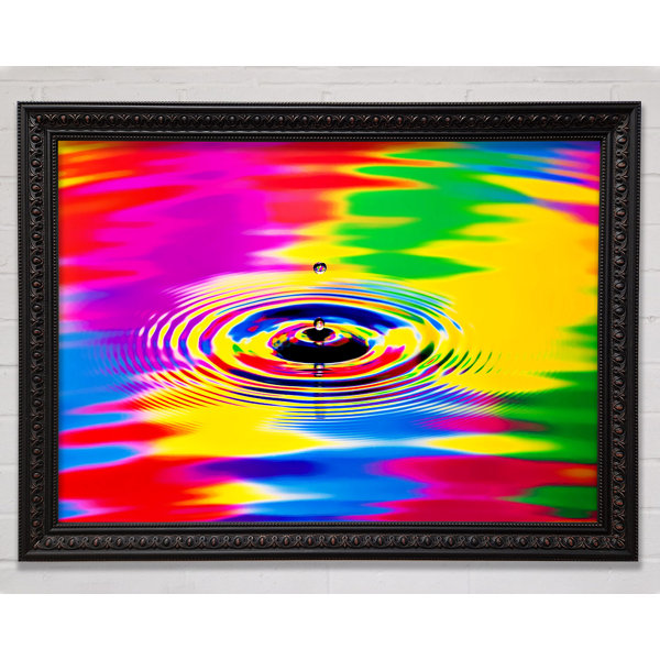 Highland Dunes Rainbow Water Ripple - Print | Wayfair.co.uk