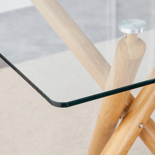 Round 8 + Seat Glass Kitchen & Dining Tables You'll Love | Wayfair