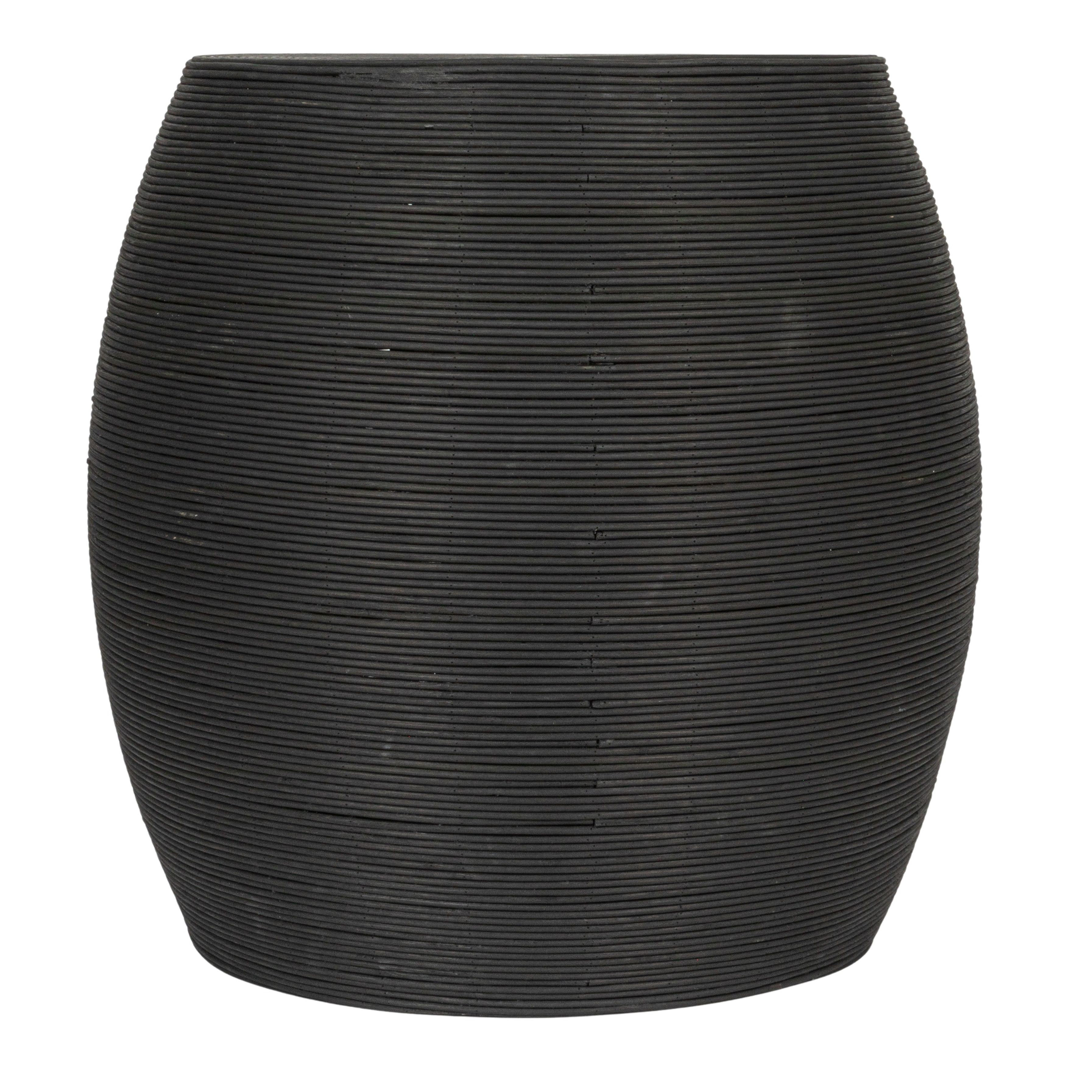 Bay Isle Home™ Marina Round Rattan Barrel Side Table | Wayfair