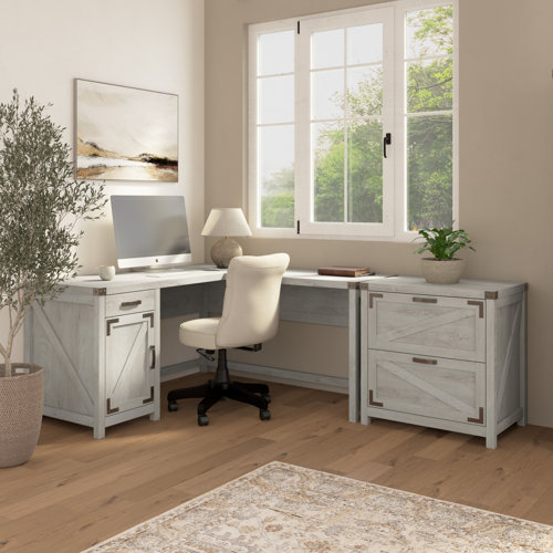 Bush Furniture Cottage Grove L-Shape Computer Desk & Reviews | Wayfair