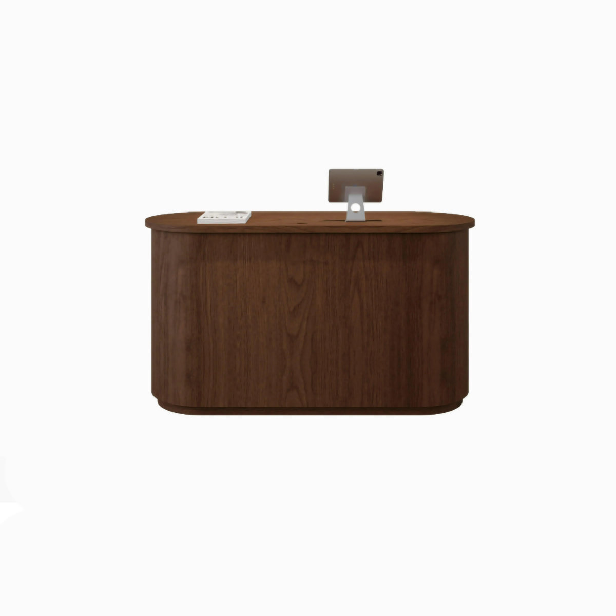 SINNOG Oval Solid Wood Reception Desk | Wayfair