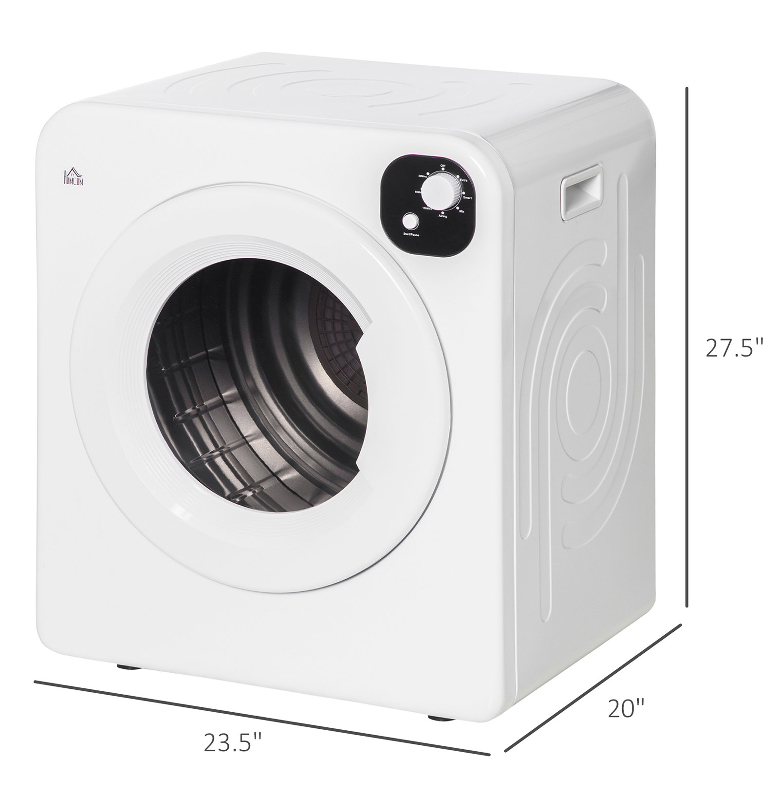 Kozart Portable Clothes Dryer, 120V 1300W Compact Laundry Dryer With ...