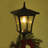 DJGIFI 44"-59" Adjustable Solar Street Lamp With Permanent Pine Wreath ...
