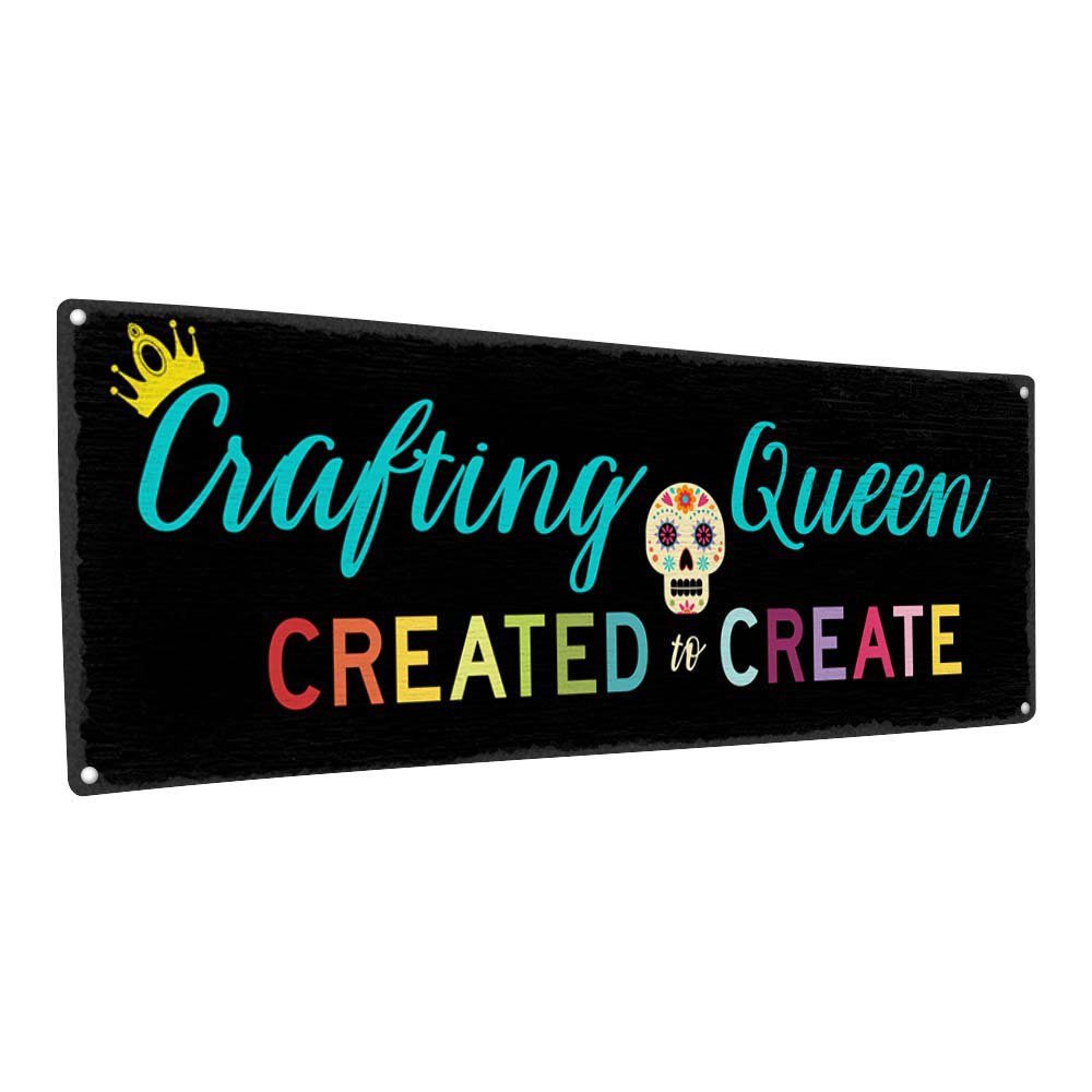 Ebern Designs " Crafting Queen " on Metal | Wayfair