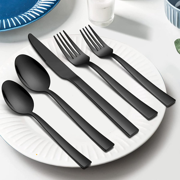 Everly Quinn Stainless Steel Flatware Set - Service for 8 | Wayfair
