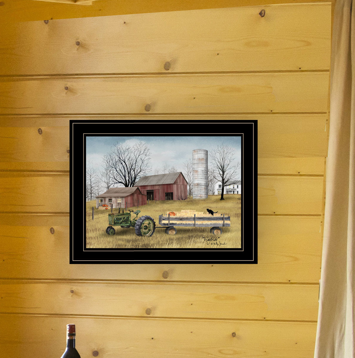 August Grove Hayride Framed Wall Art for Living Room, Home Wall Decor ...
