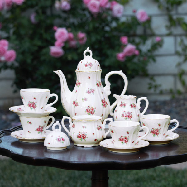 Grace's Tea Ware Porcelain Tea Set for 4 People & Reviews | Wayfair