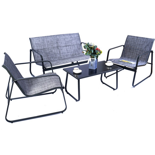 Metal Patio Conversation Sets You'll Love | Wayfair
