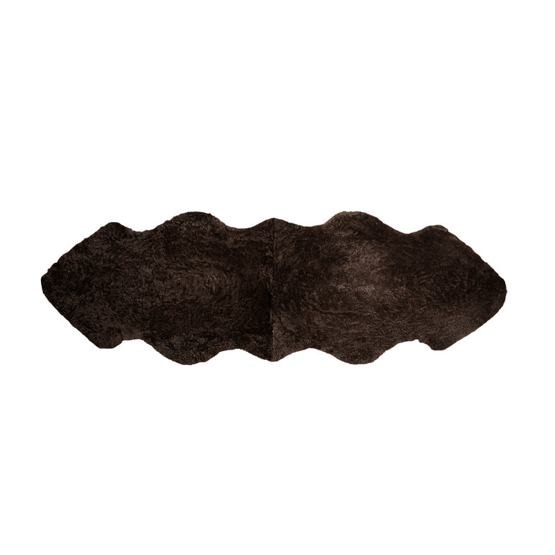 Mercer41 Double pelt shorn curly sheepskin rug | Wayfair