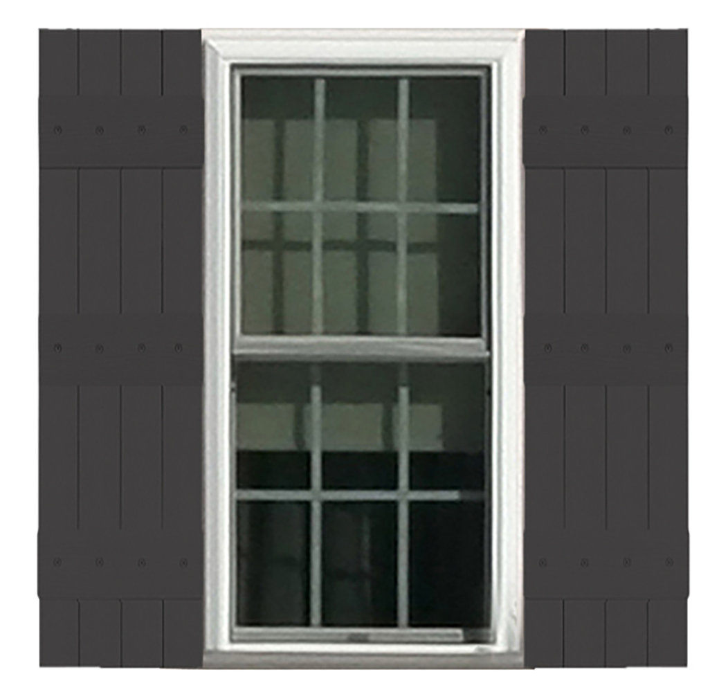 Perfect Shutters, inc. Closed Board and Batten Shutters (PAIR) | Wayfair