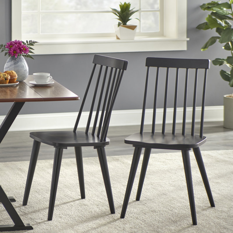 Laurel Foundry Modern Farmhouse Fordwich Solid Wood Slat Back Side ...