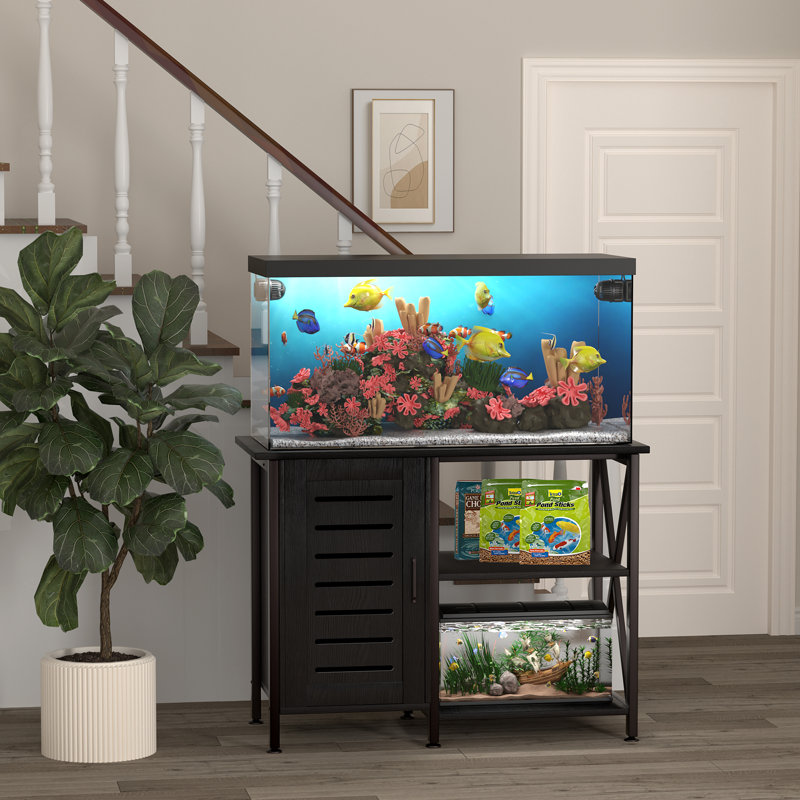 Tucker Murphy Pet™ 40-50 Gallon Fish Tank Stand, Heavy Duty Aquarium ...