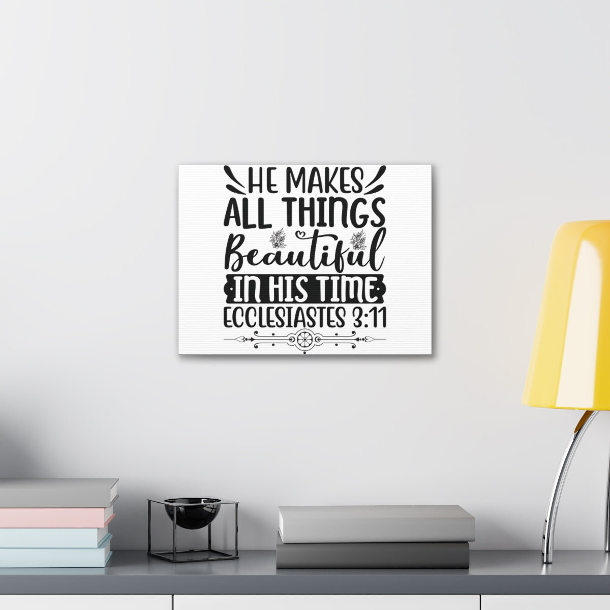 Trinx He Makes All Things Beautiful Ecclesiastes - Wrapped Canvas ...