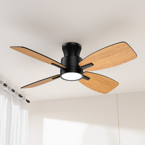 Ebern Designs 42 Inch Ceiling Fan With Light With Remote Control ...