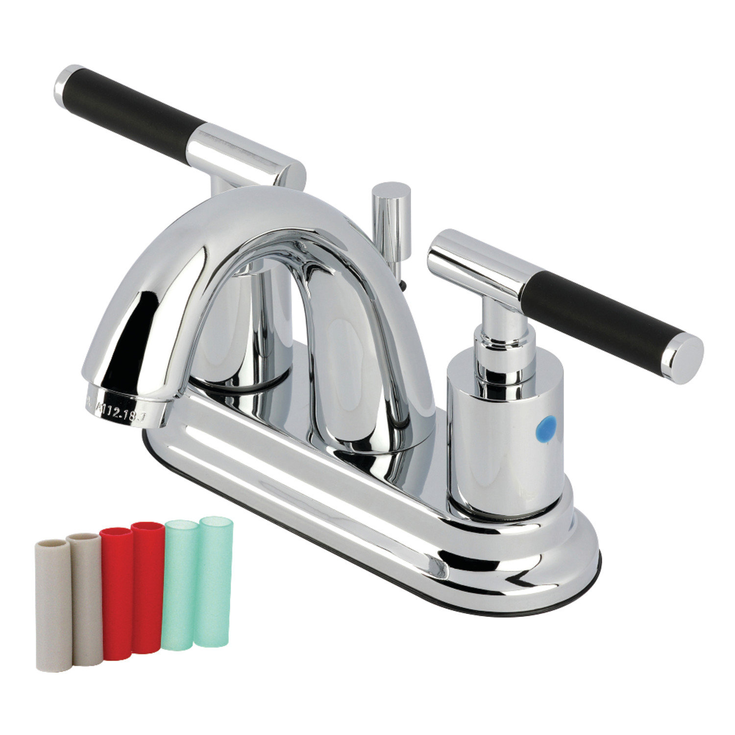 Kingston Brass Kaiser Two-Handle 3-Hole Deck Mount 4" Centerset ...