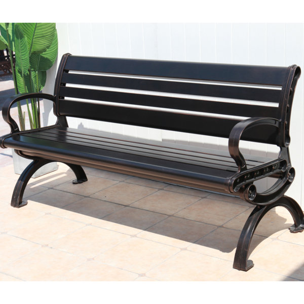 Ophelia & Co. Kerlin Aluminum Garden Bench | Wayfair.co.uk
