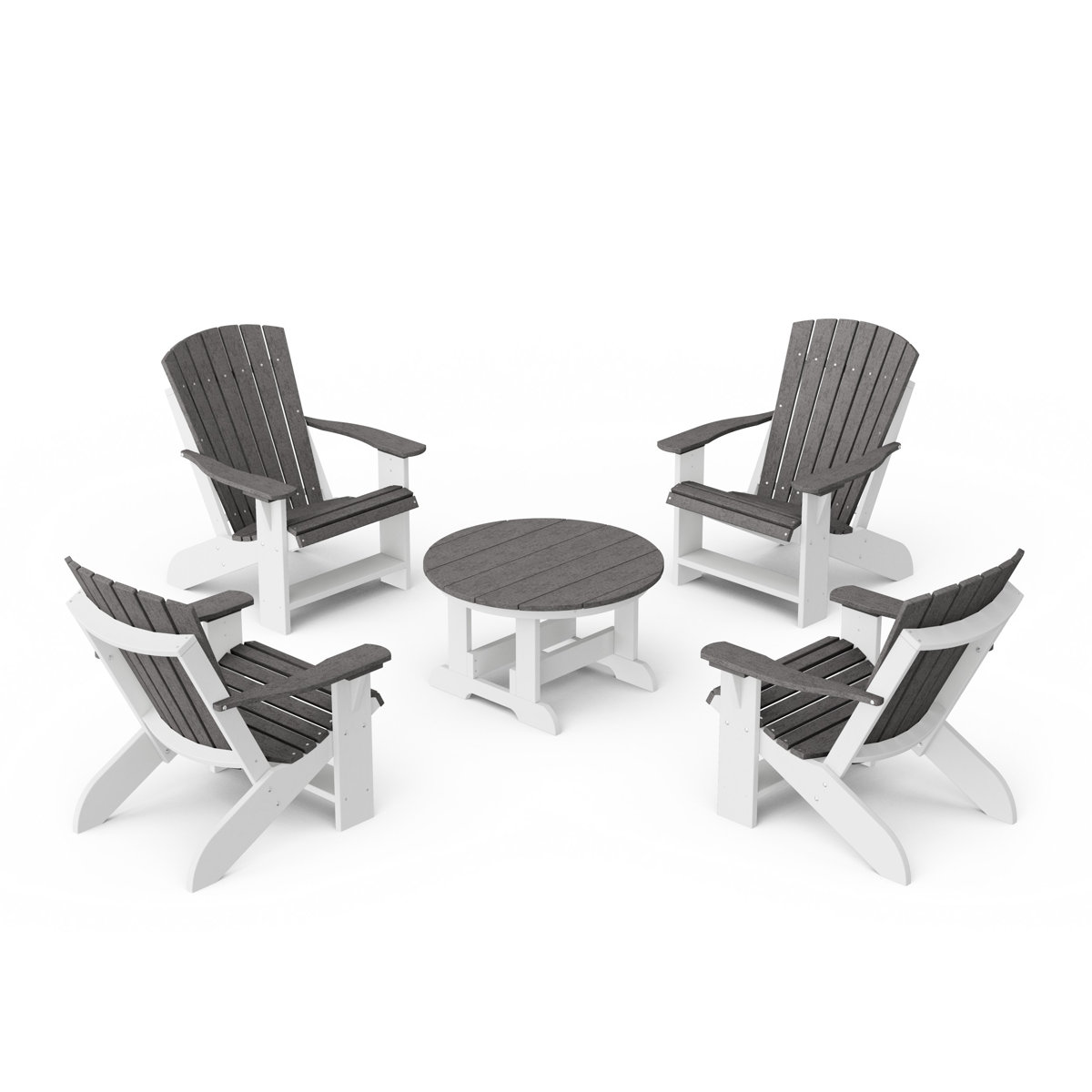 Wildridge Heritage 5-Piece Adirondack Chair Conversation Set - Wayfair ...