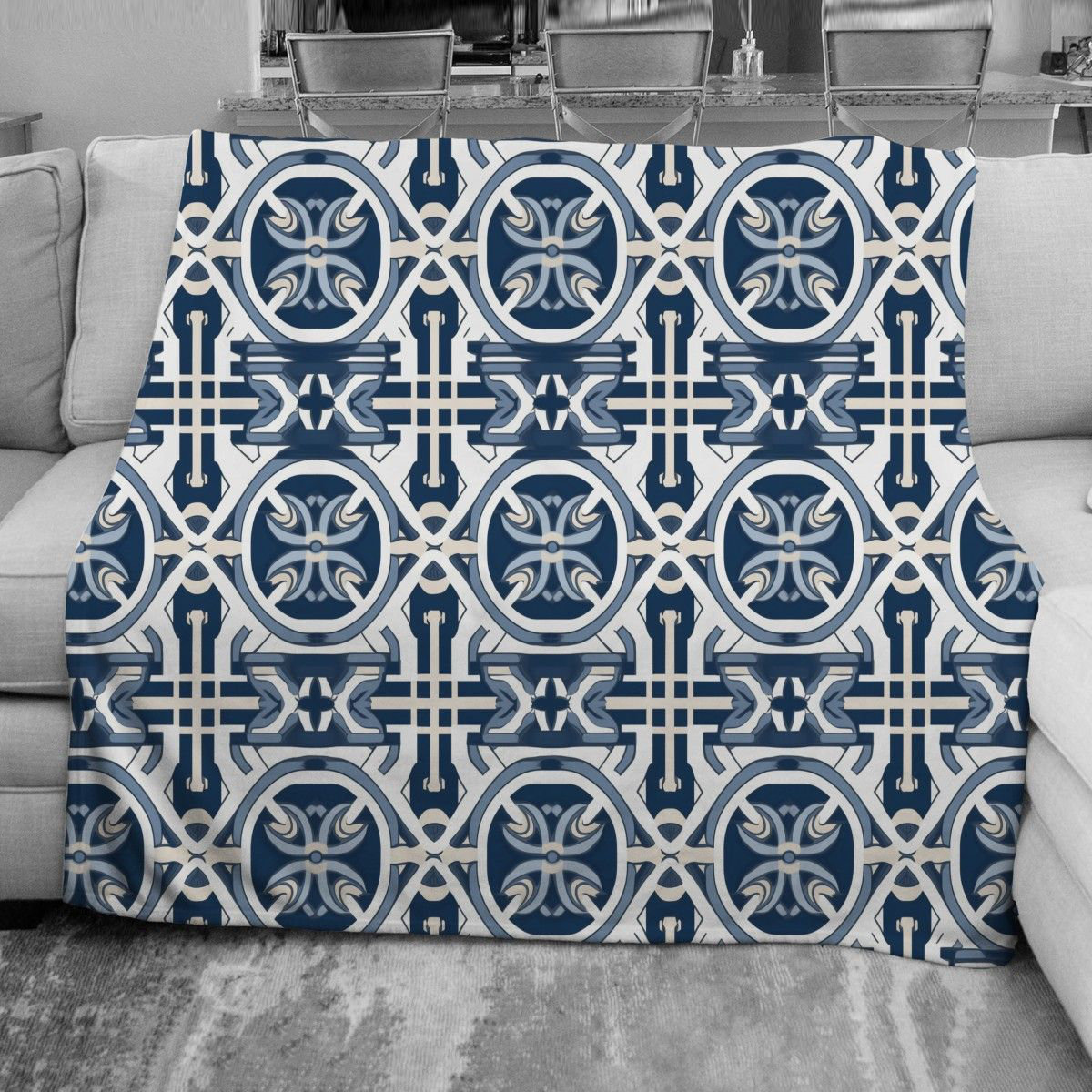 VisionDecor Greek Mediterranean Throw Blanket | Wayfair