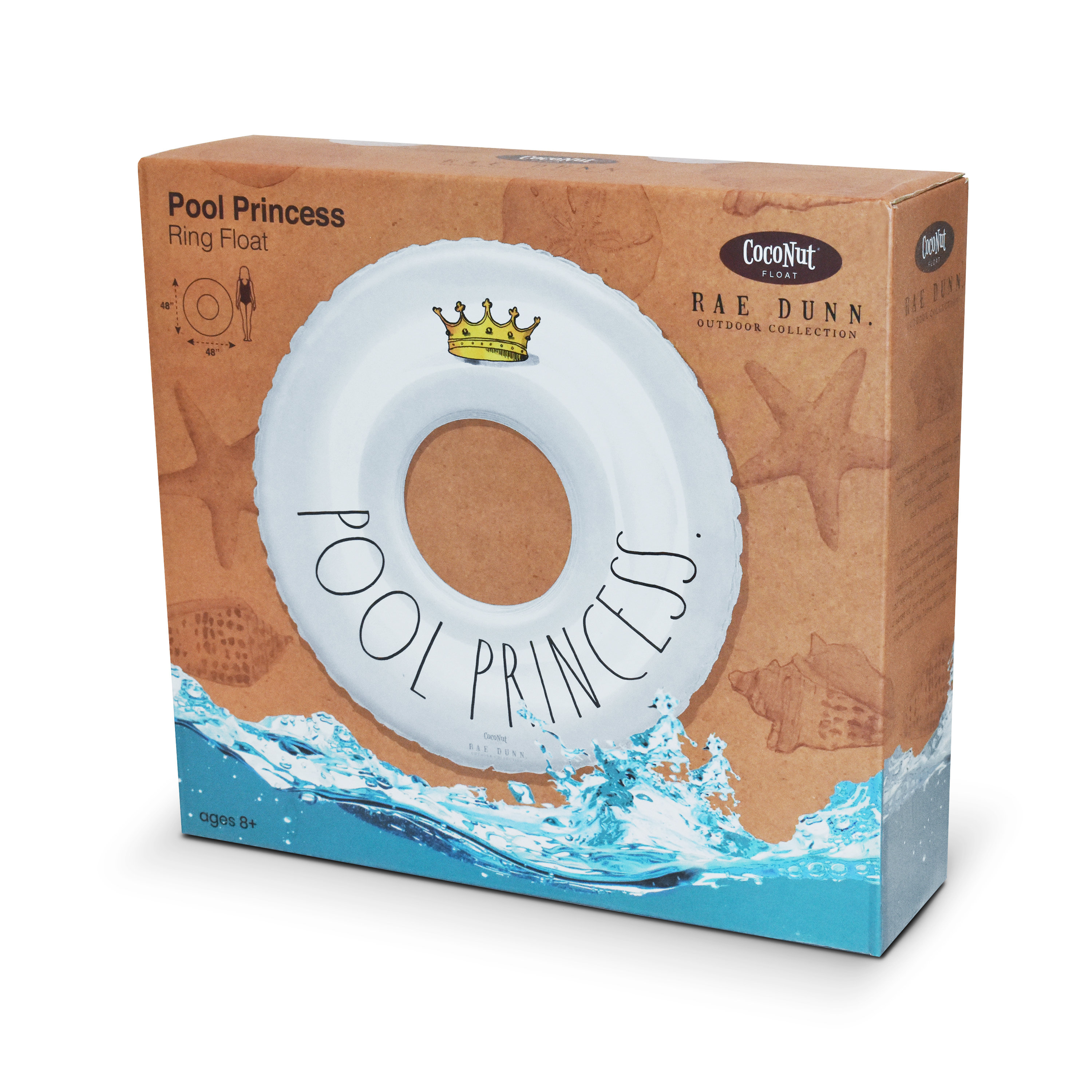 CocoNut Float Rae Dunn 48" Ring Float - Pool Princess | Wayfair
