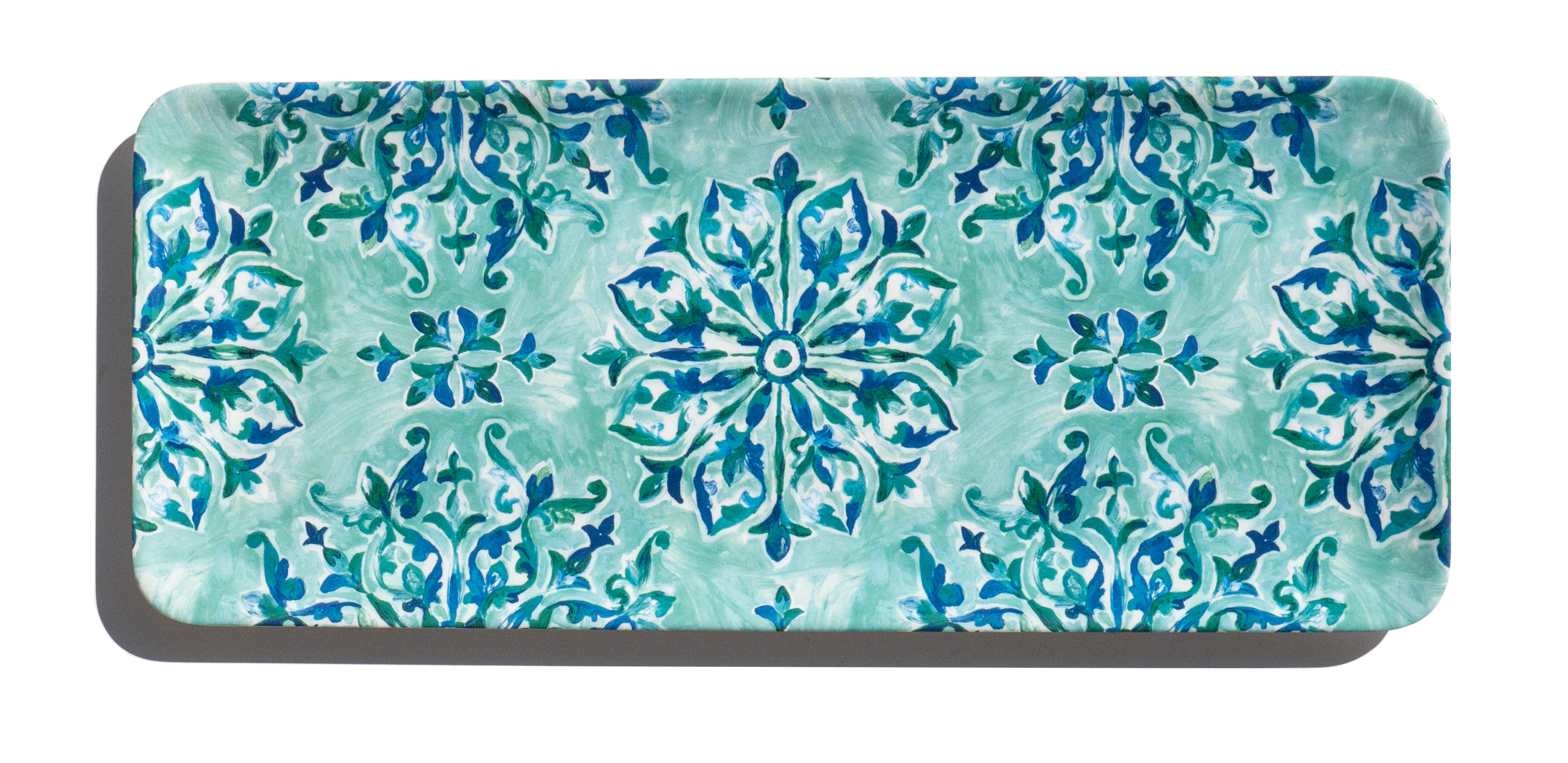 Highland Dunes Audris Long Tray, 17.8" x 7.5" x.8" | Wayfair