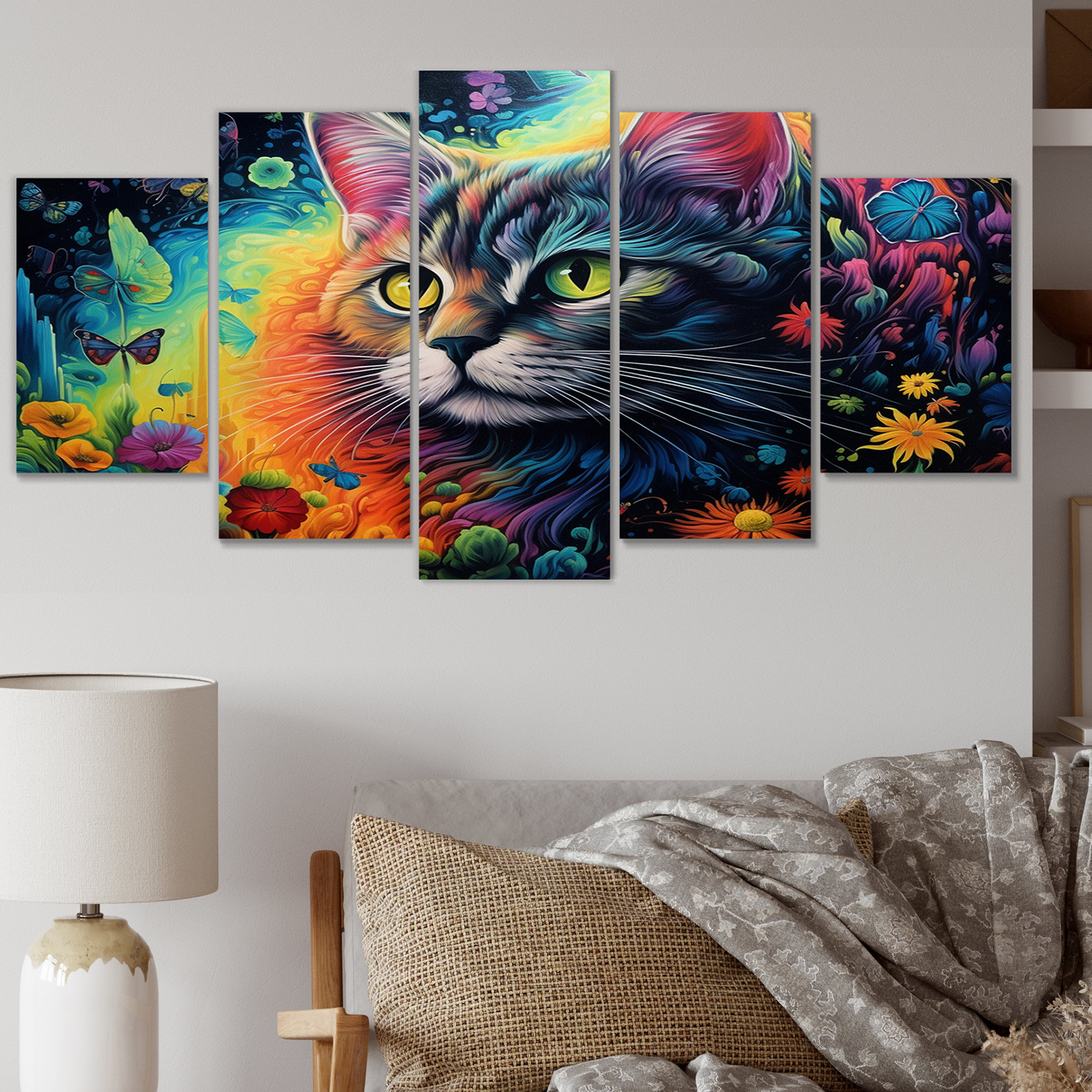 Lark Manor™ Portrait Of A Beautiful Gracious Cat - Animals Cat Wall ...