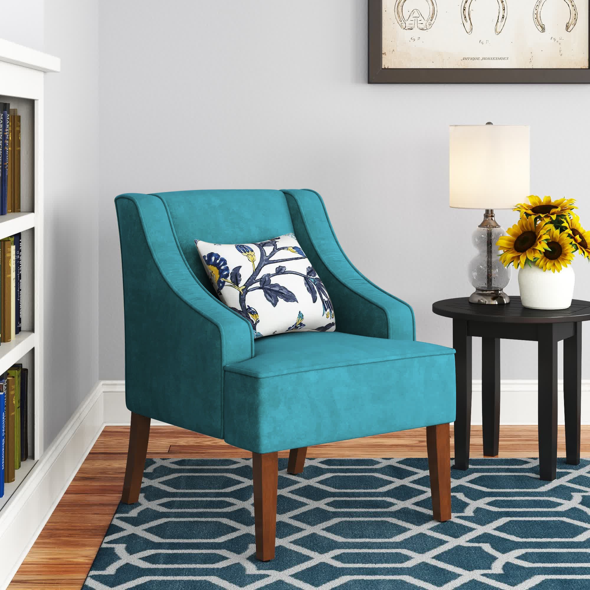 House of Hampton® Daryann Swoop Arm Accent Chair & Reviews | Wayfair