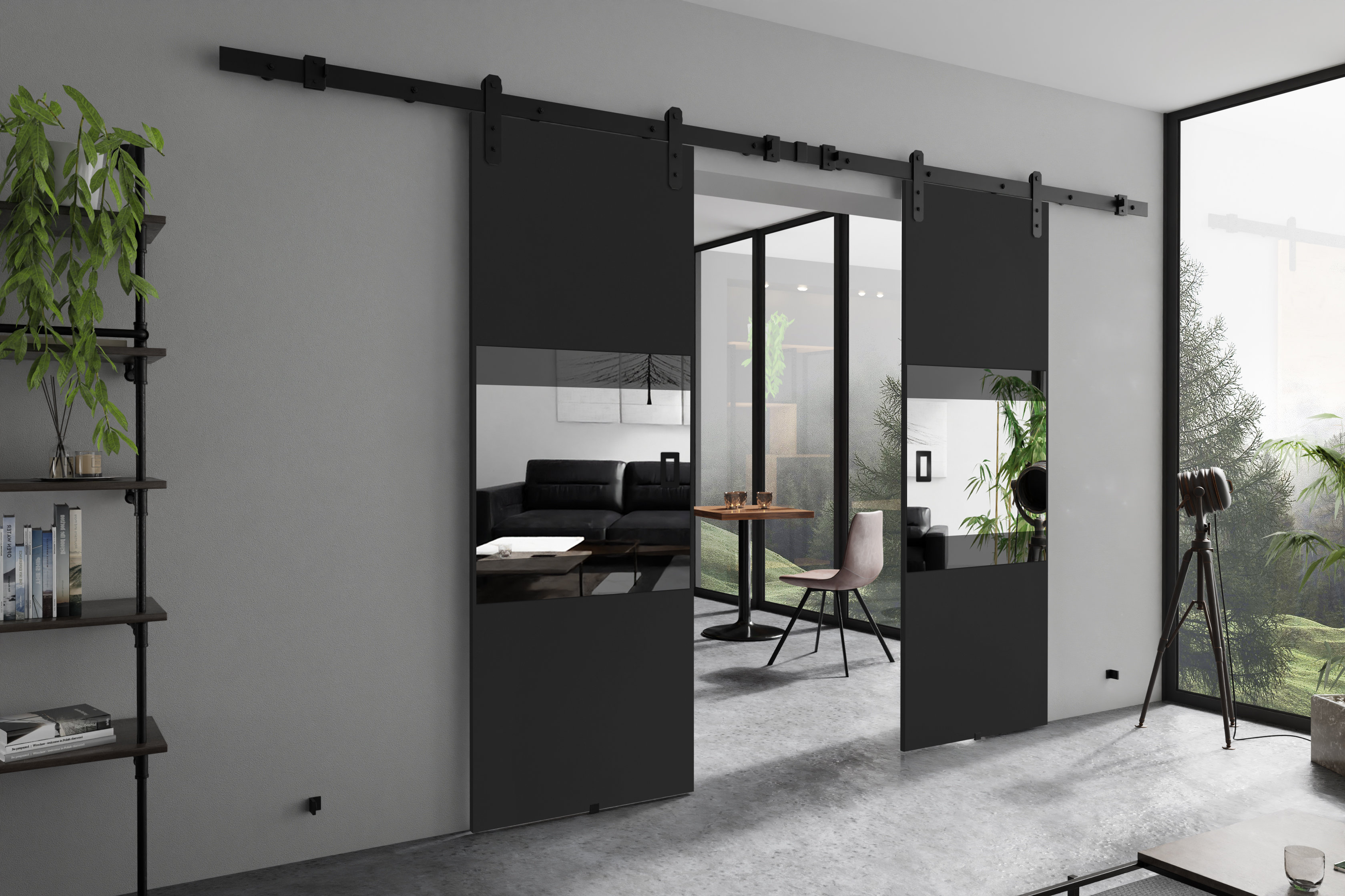 Ivy Bronx Caedance Double Sliding Doors Laminate | Wayfair.co.uk