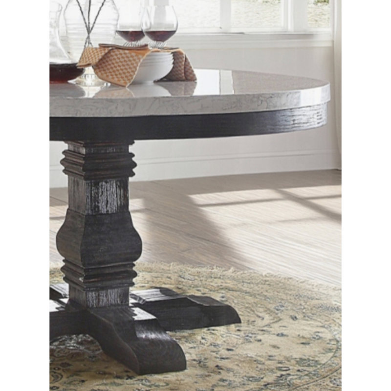 World Menagerie Marble Top Round Dining Table | Wayfair