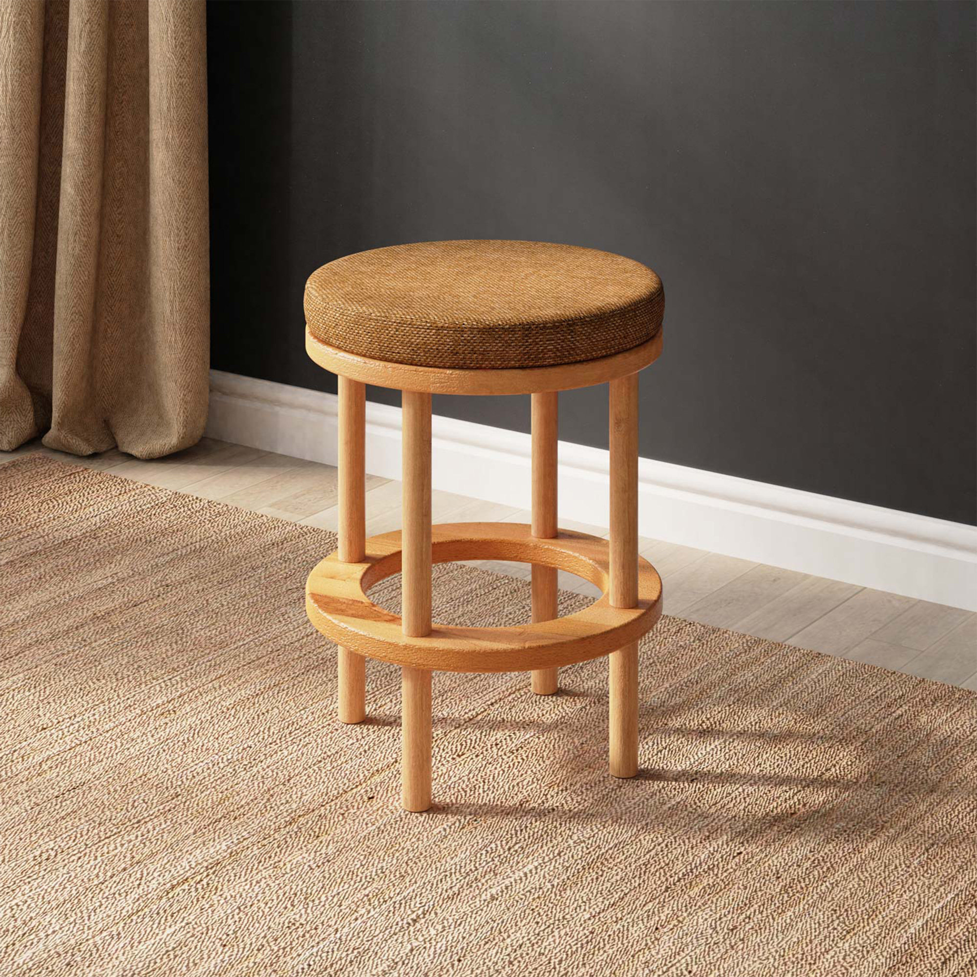 Demontha Solid Beech Wood Stool - Wayfair Canada