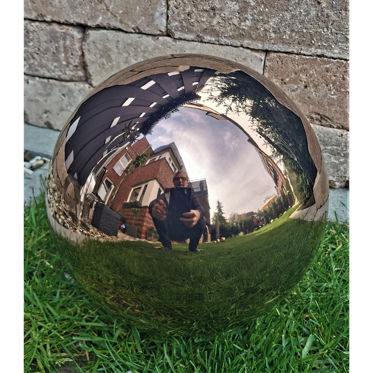 Dakota Fields Artemios Metal Abstract Gazing Ball | Wayfair.co.uk