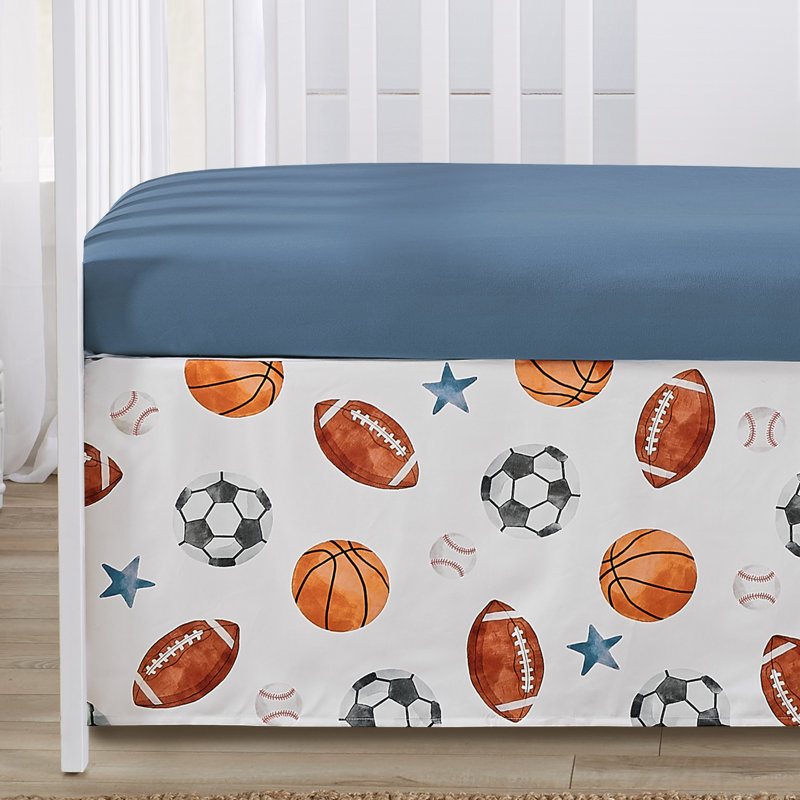 Sweet Jojo Designs Watercolor Sports Theme 4 Piece Crib Bedding Set by ...