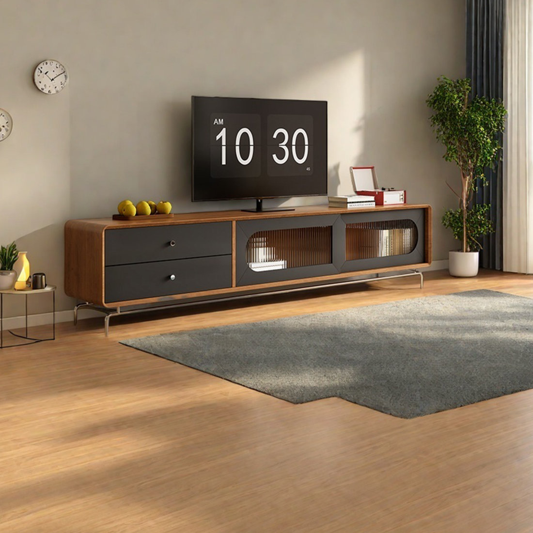 AWORET Minimalist Geometric TV Stand | Wayfair
