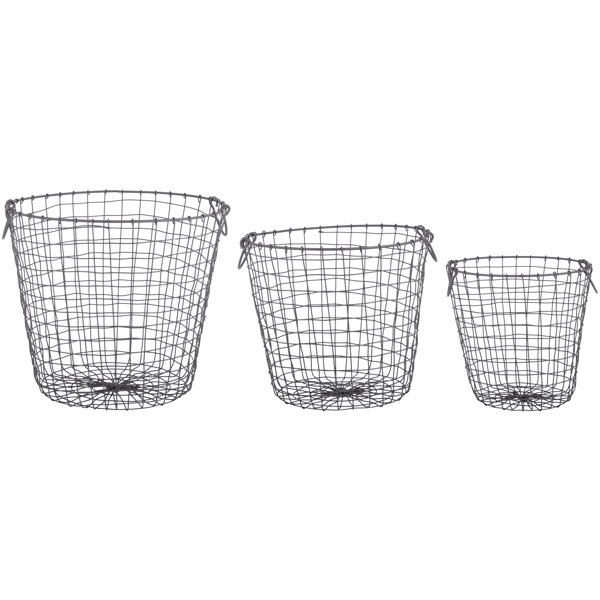 Borough Wharf Round Wire Baskets | Wayfair.co.uk