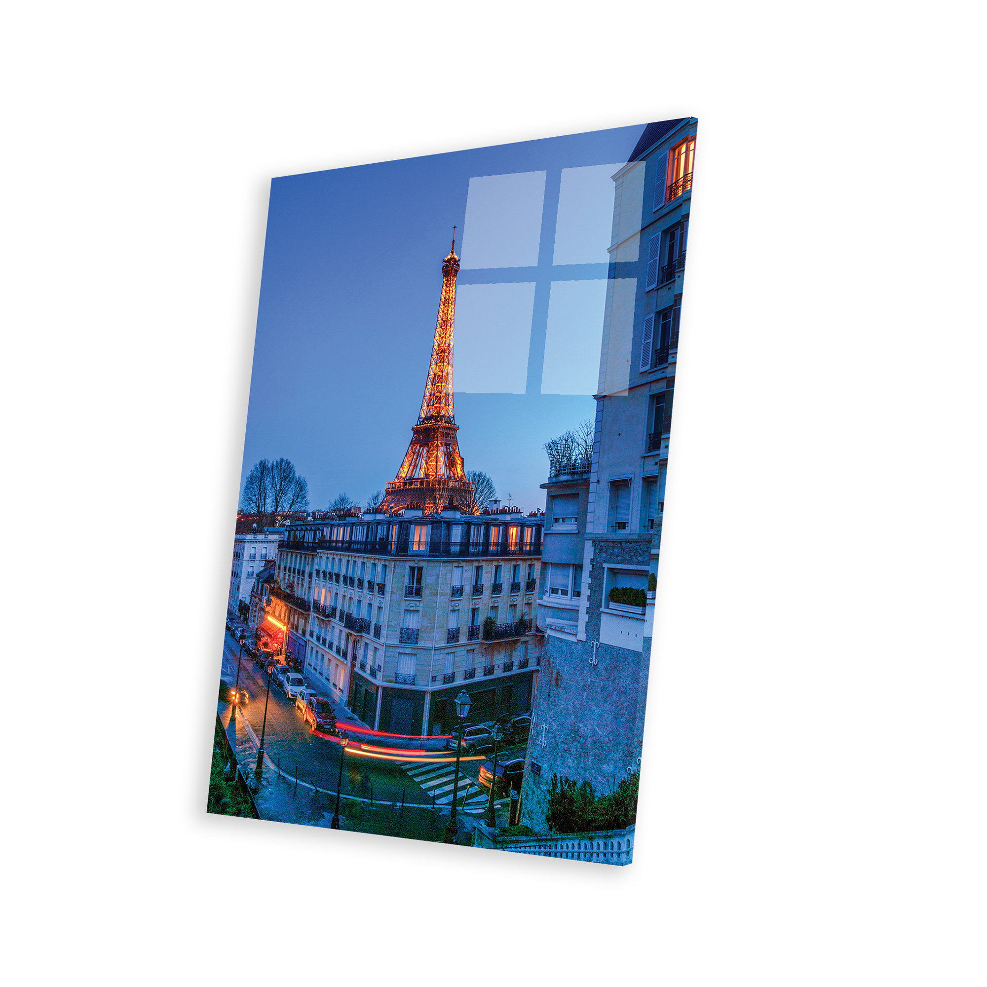 Ebern Designs The Eiffel Tower By Night On Plastic / Acrylic by Rose ...
