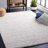 Wade Logan Charvik Striped Handmade Area Rug in Ivory/Light Gray ...