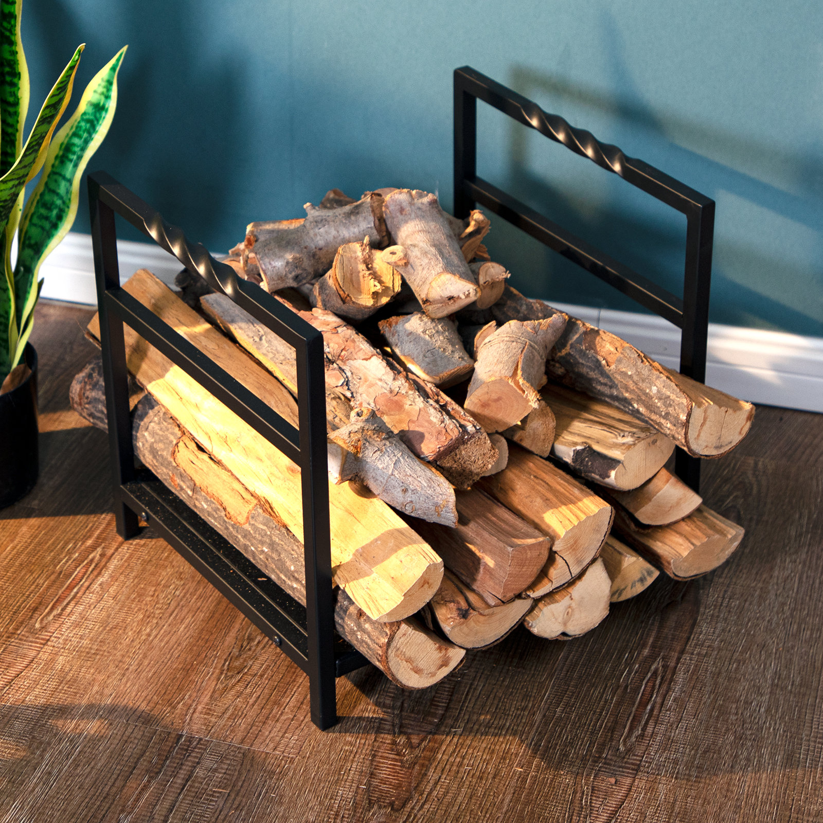Charlton Home Raphaille Indoor/Outdoor Firewood Racks Log Rack ...