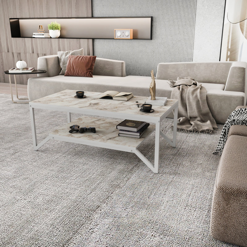 Wade Logan® Flora Coffee Table with Storage & Reviews | Wayfair