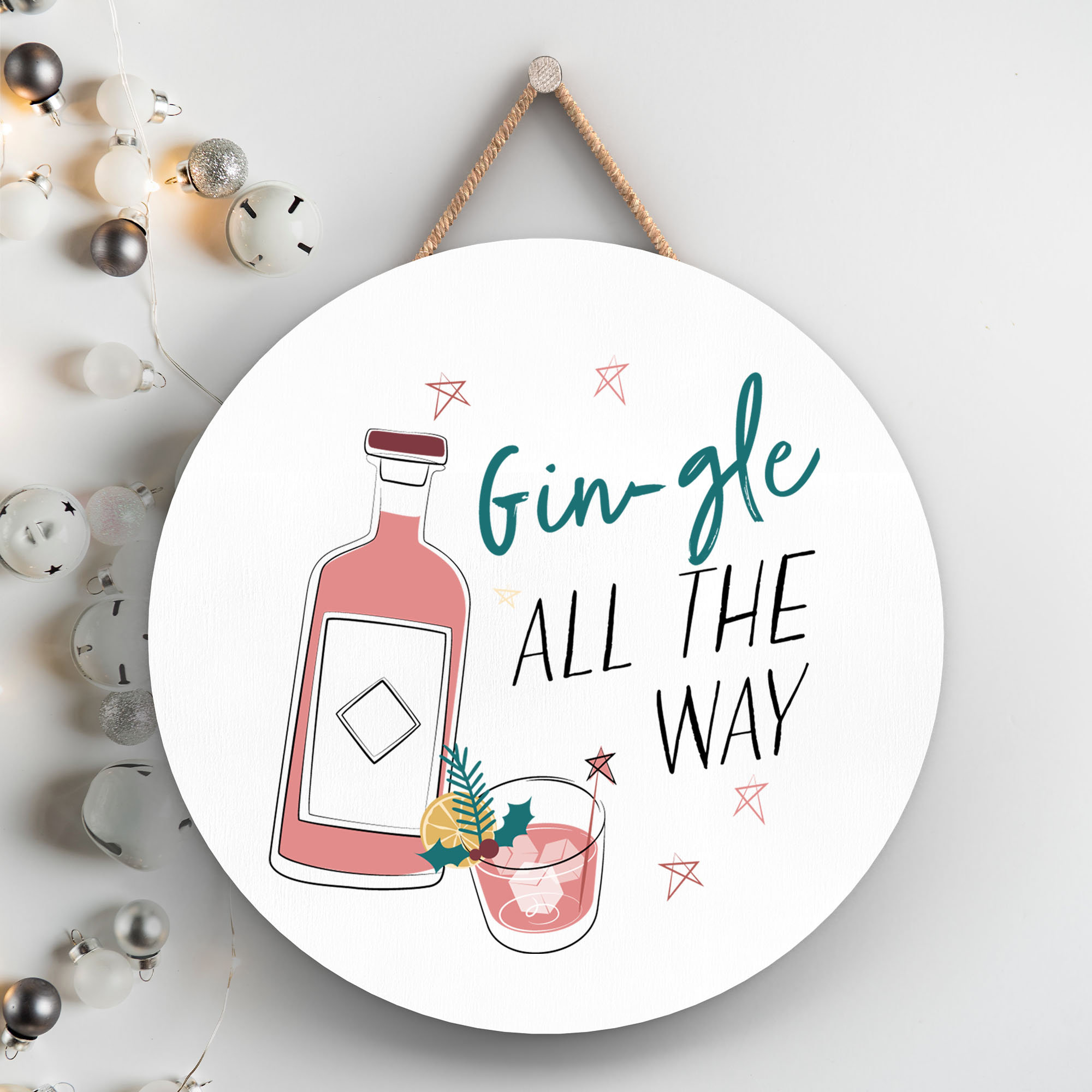 The Seasonal Aisle Alcohol Gingle All the Way Wall Décor | Wayfair.co.uk